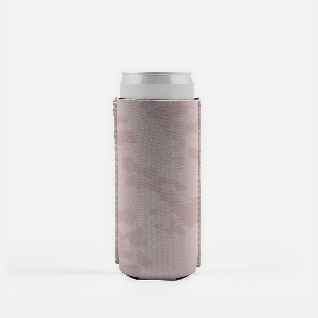 Raspberry Cow Print Cowhide Koozie, Slim Seltzer Can Cooler ...